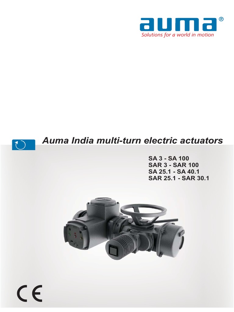 Actuator Catalogue For Auma | PDF | Switch | Electrical Connector