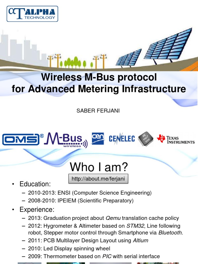 Wireless M-Bus Protocol For Advanced Metering Infrastructure | PDF ...