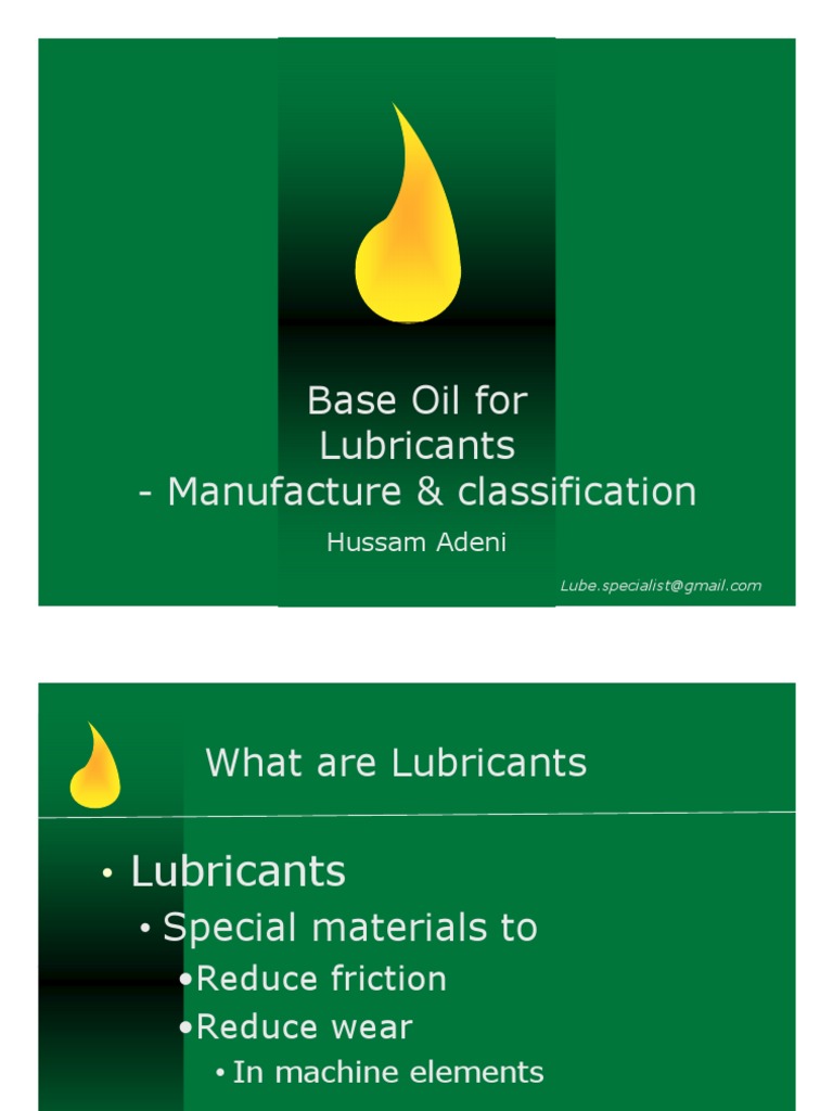 Base Oil Manufacture & Classification | PDF | Lubricant | Petroleum