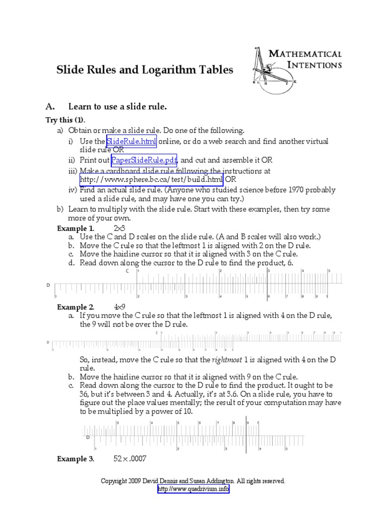 Slide Rules | PDF