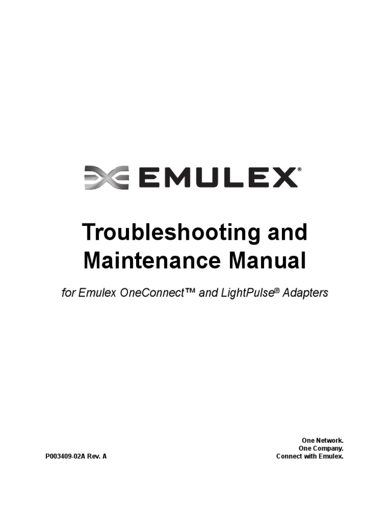 Troubleshooting Emulex HBA Card | PDF | Booting | Device Driver