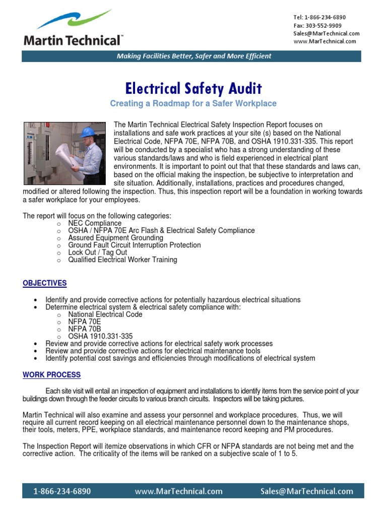 Electrical Safety Inspection 1210 | PDF | Occupational Safety And ...