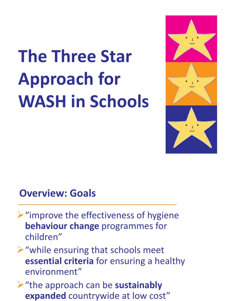 The Three Star Approach To WASH in Schools | PDF | Hand Washing | Hygiene