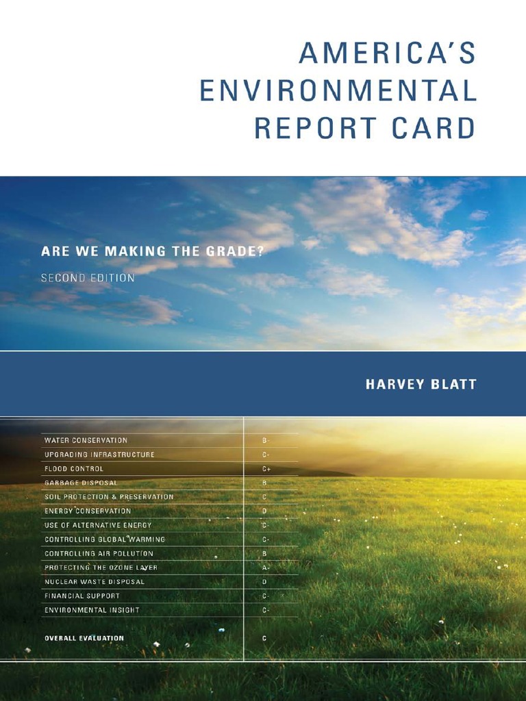 Blatt - America's Environmental Report Card | PDF | Reclaimed Water ...