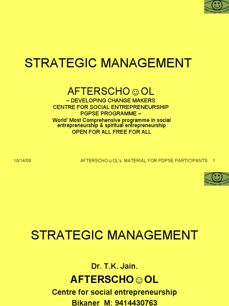 Strategic Management | PDF | Six Sigma | Strategic Management