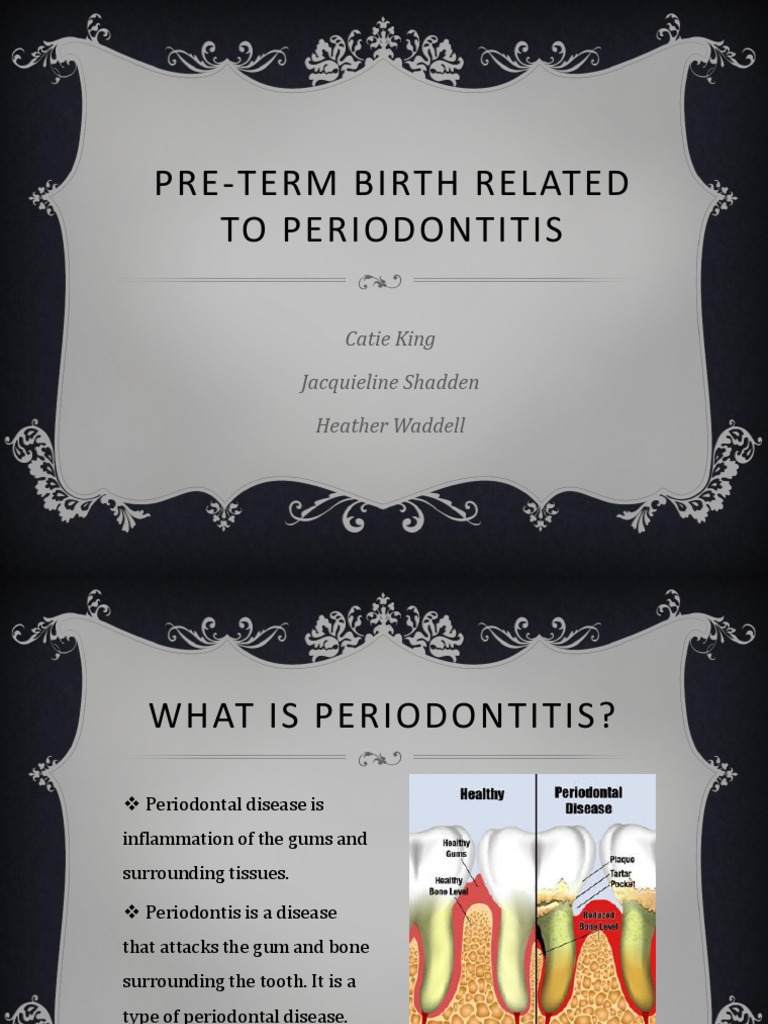 Periodontology Presentaion Preterm Birth Spring 2014 | PDF | Preterm ...
