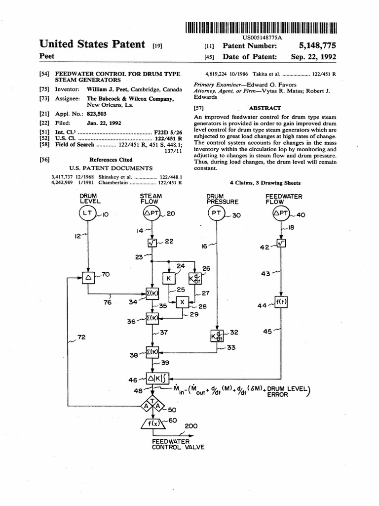 Drum Level Control - Three-Element Feedwater Control | PDF | Control ...