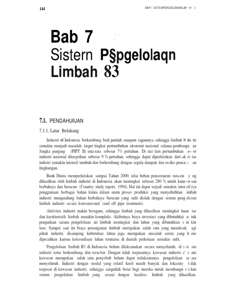 Sistem Pengelolaan Limbah b3 | PDF
