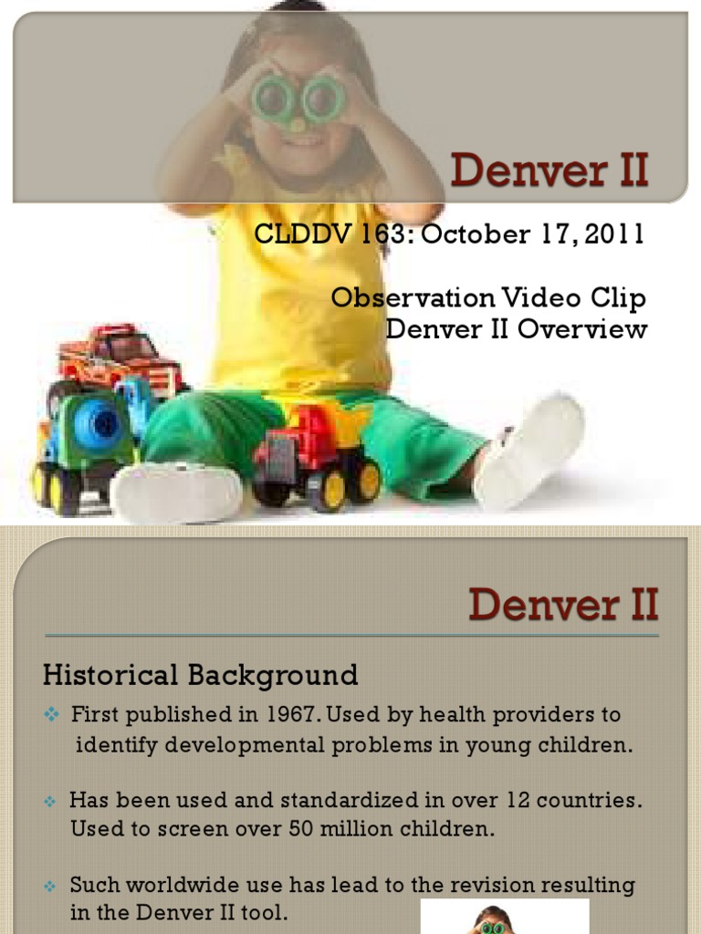 Denver II Overview | PDF