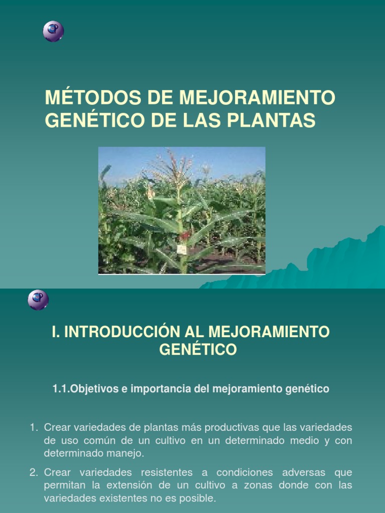 Mejoramiento Genético de Plantas | PDF