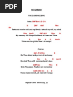 Take and Receive Hymn Lyrics and Chords | PDF