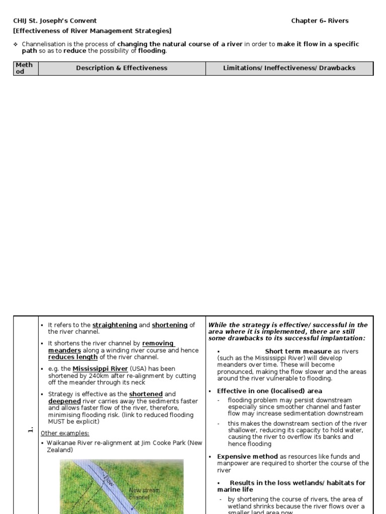 River Management Strategies | PDF | Levee | River