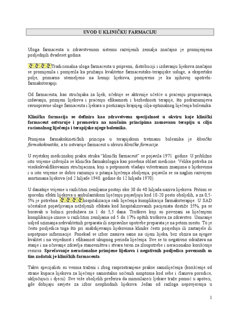 Klinicka Farmacija | PDF