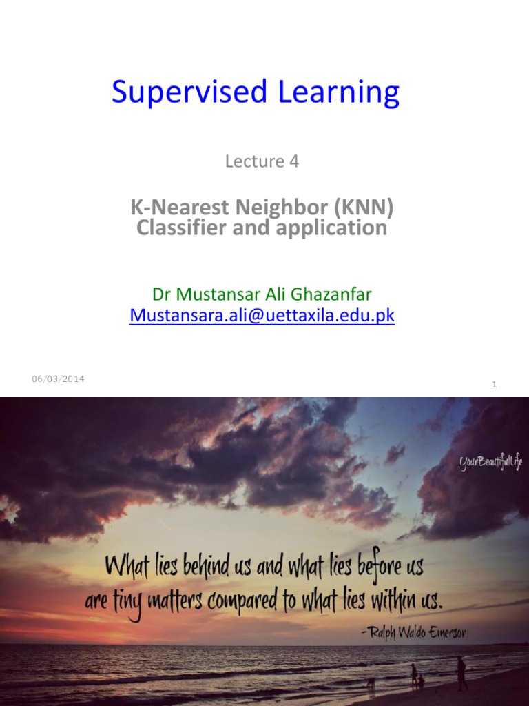 K Nearest Neighbour | PDF | Machine Learning | Applied Mathematics