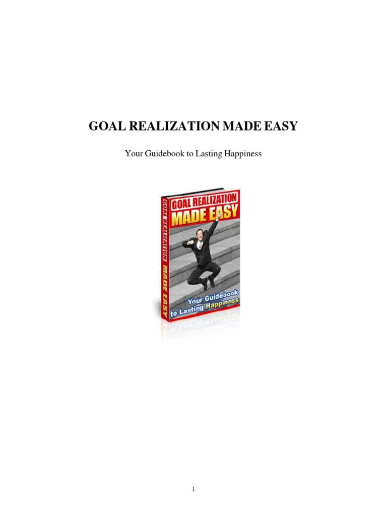 Goal Realization Made Easy | PDF | Prayer | Risk