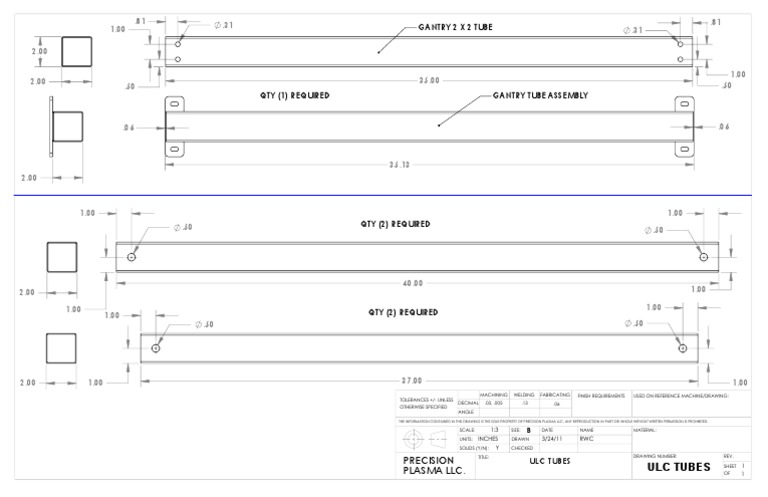 ULC Tube Assembly Specifications | PDF | Technology & Engineering
