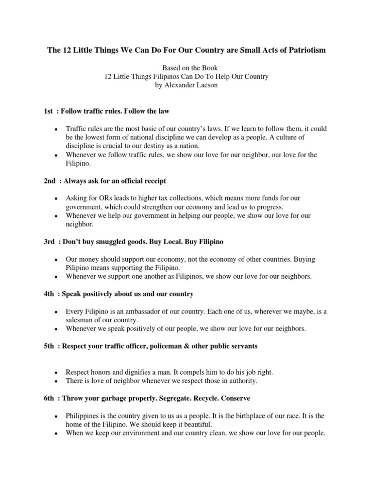12 Little Things | PDF