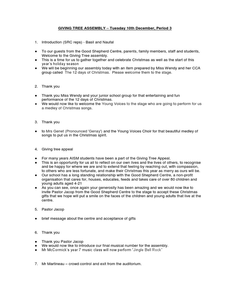 Giving Tree Assembly | PDF | Home & Garden