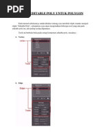 Mengenal 5 Komponen Editable Poly: 1. Vertex | PDF | Komputer
