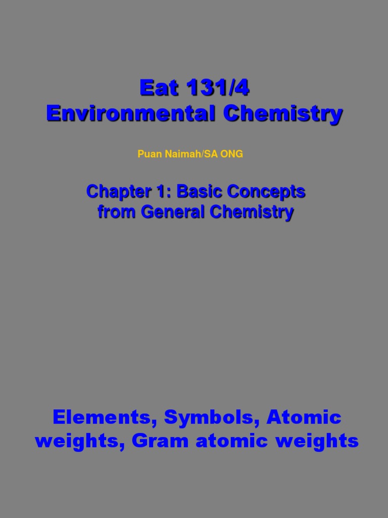 General Chemistry 1 | Download Free PDF | Chemical Compounds | Chemical ...