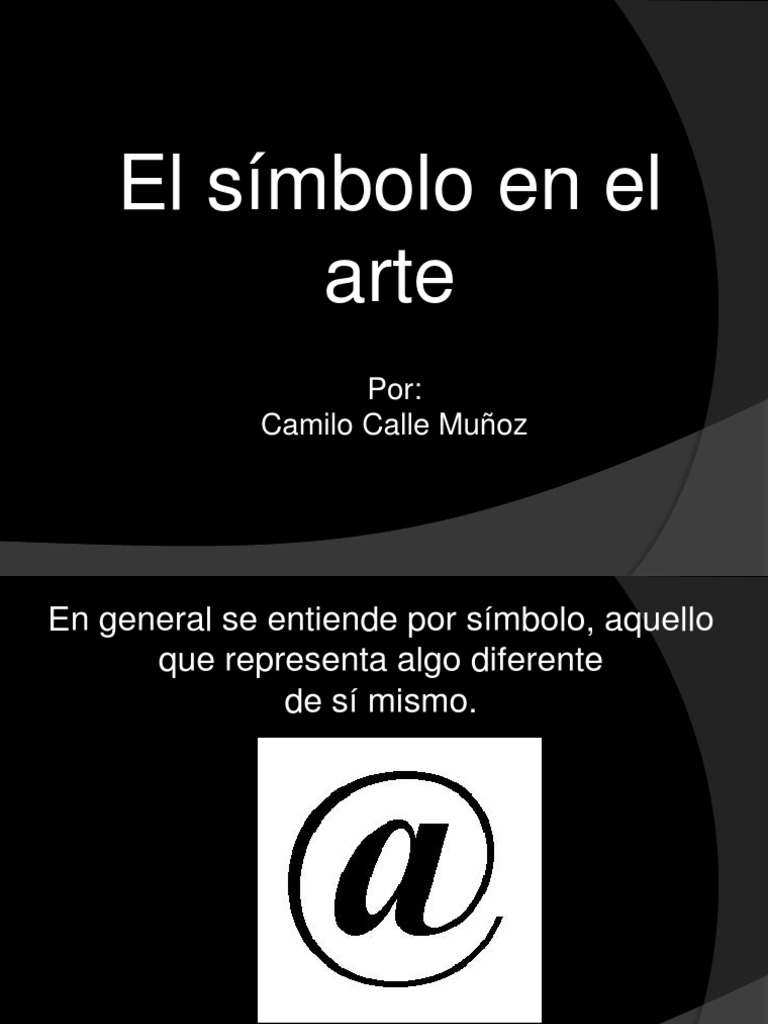 El Símbolo en El Arte | PDF | Simbolismo (Artes) | Los símbolos