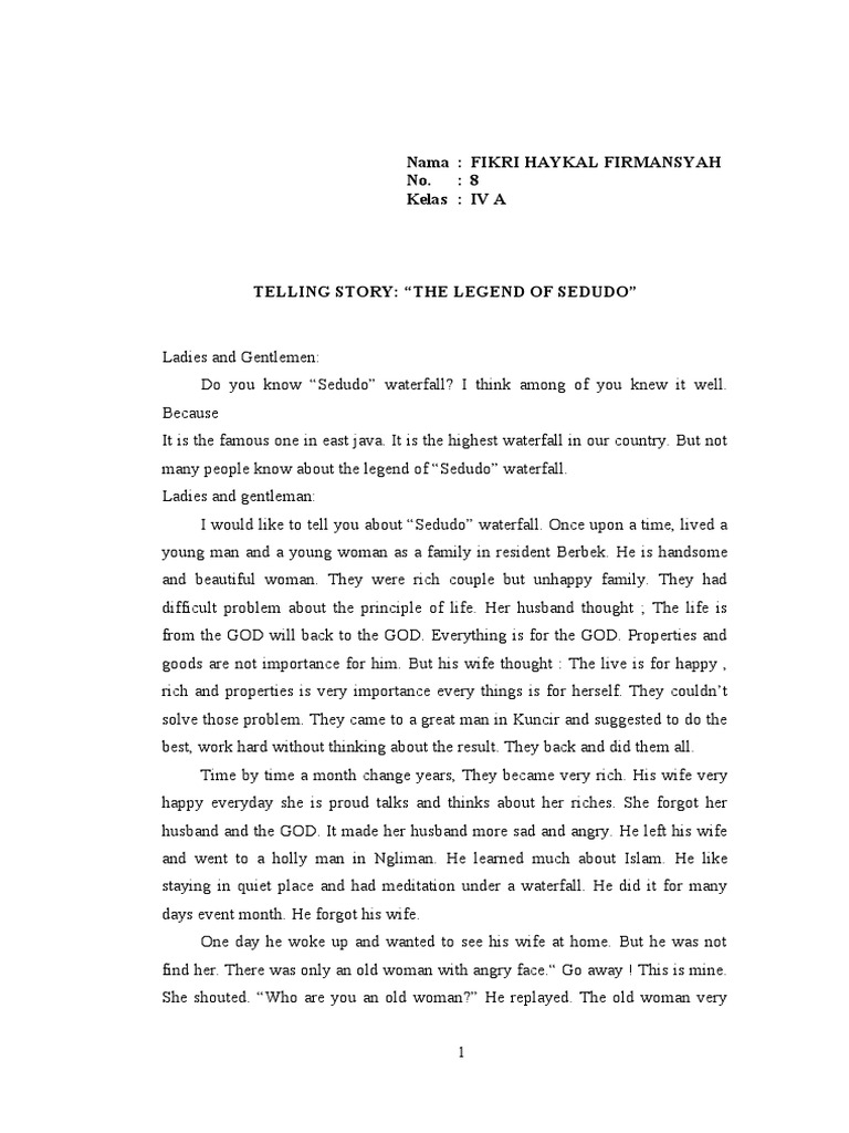 The Legend of Sedudo | PDF