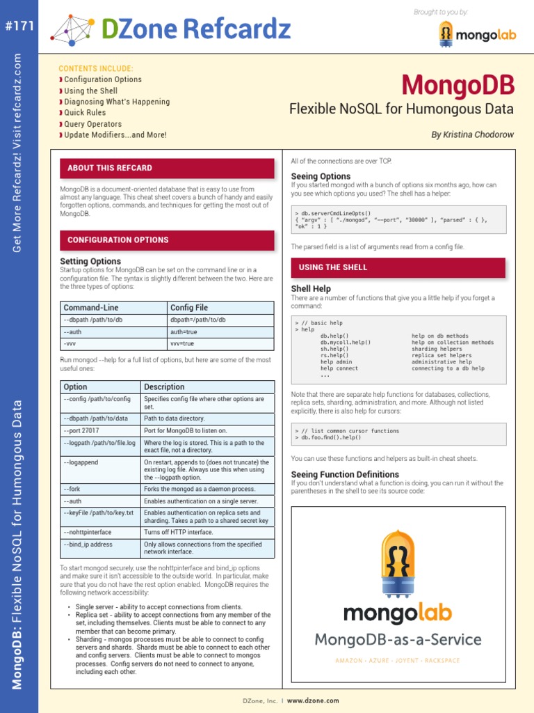 Mongo Db Pdf Mongo Db Database Index