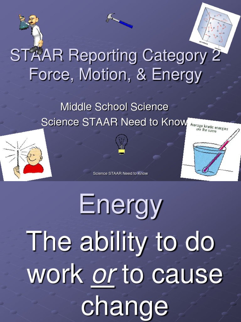 8th Grade Science Staar Category 2 | PDF | Waves | Kinetic Energy