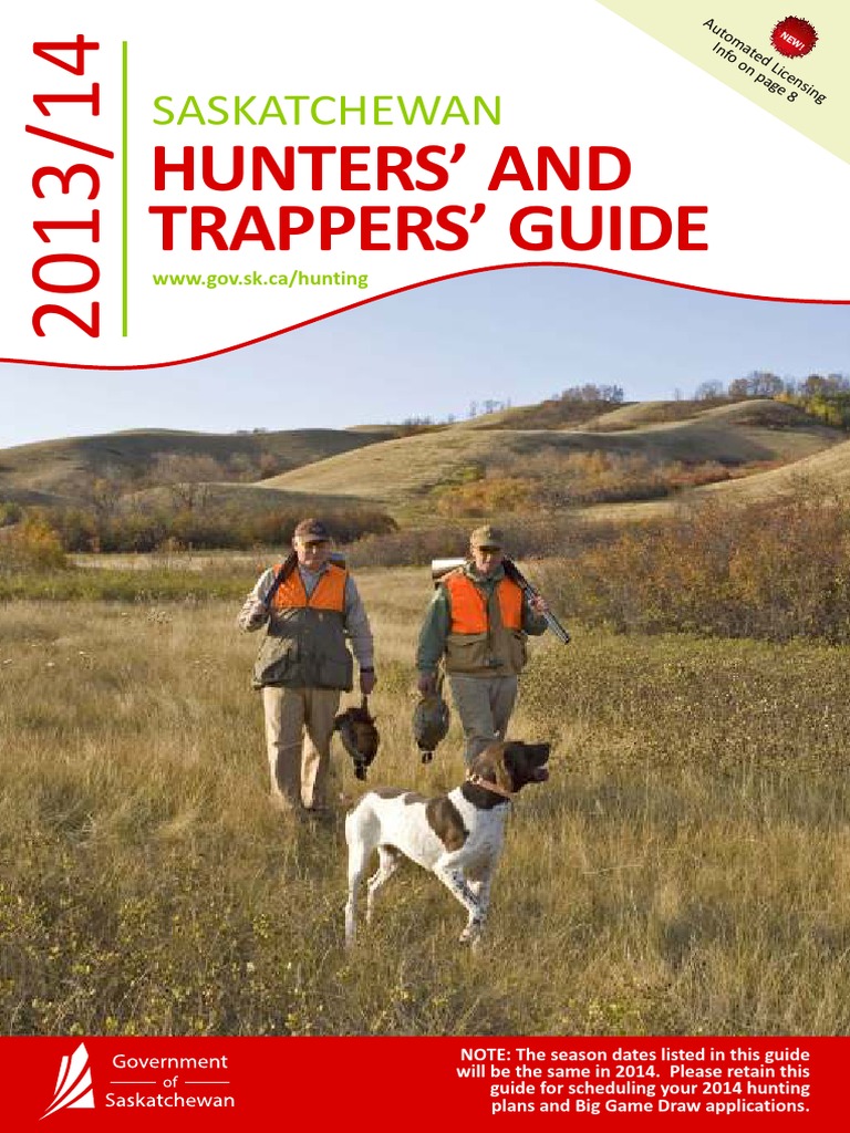 2013 Hunters and Trappers Guide | PDF | Hunting | Identity Document