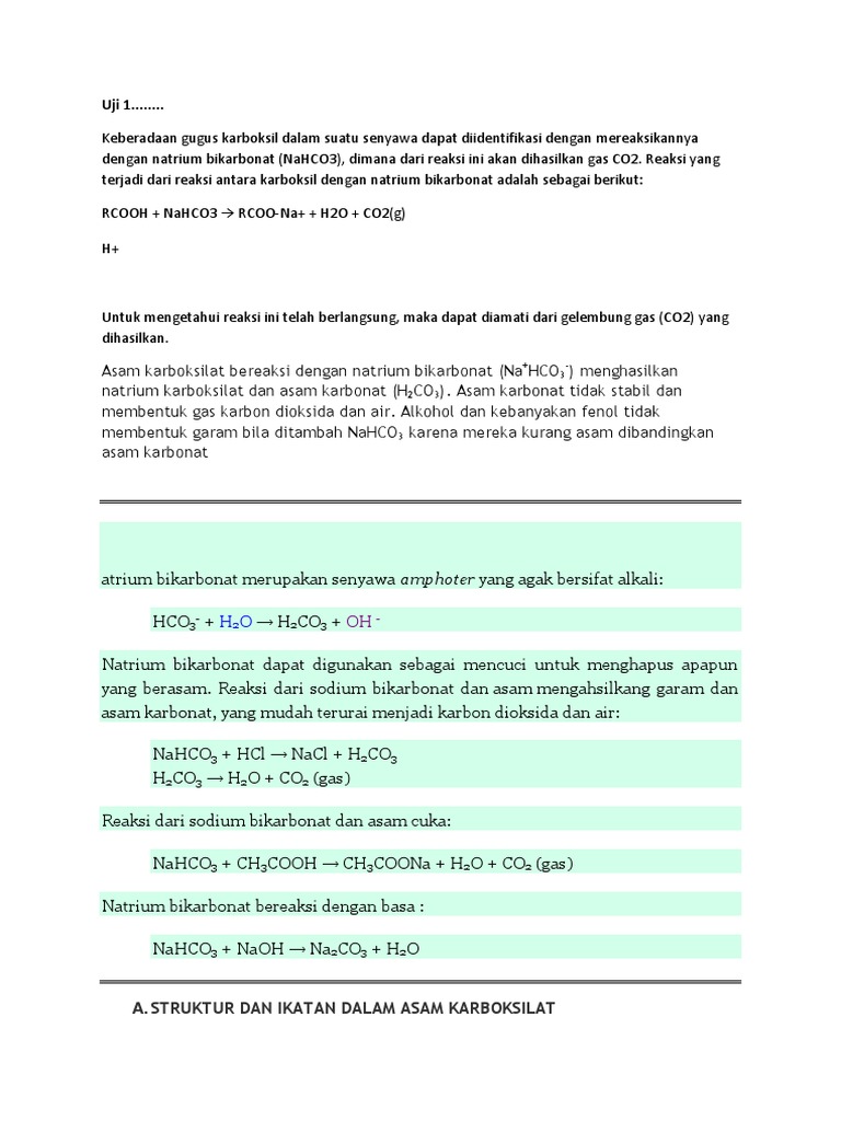 Catatan Kimor Asam Karboksilat Dan Ester | PDF