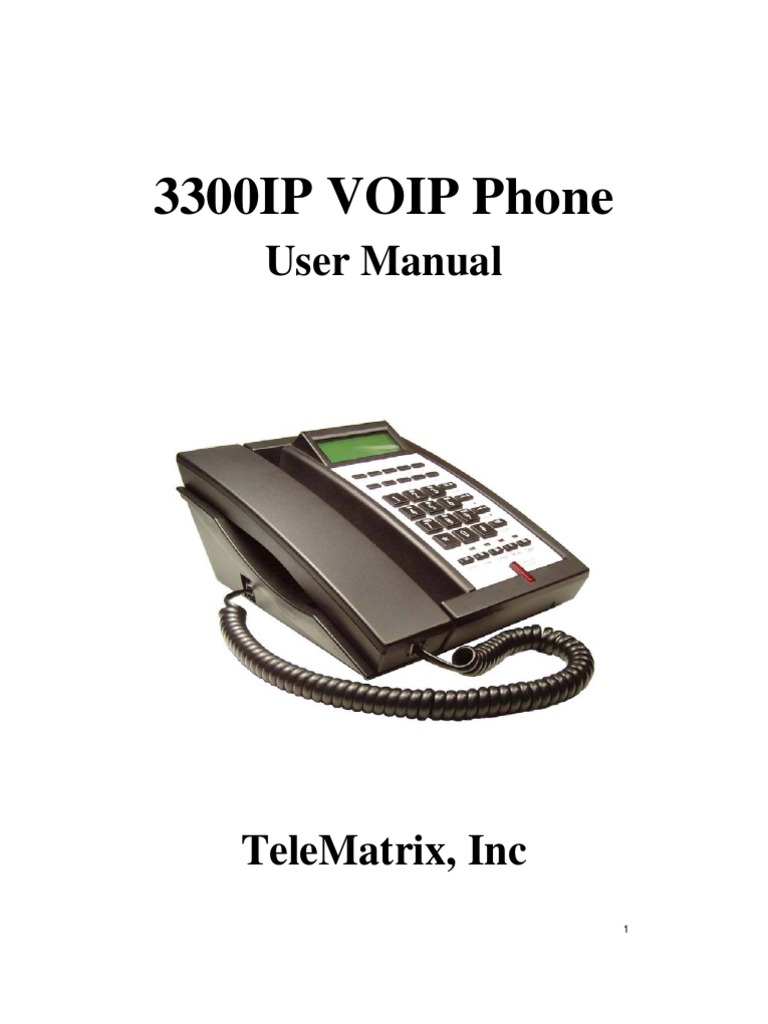 3300ip Manual | PDF | Ip Address | Port (Computer Networking)