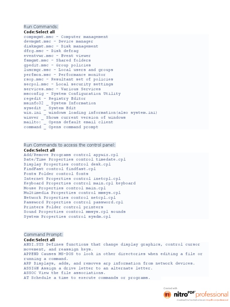 Windows Shortcut Keys | PDF | Command Line Interface | Computer File