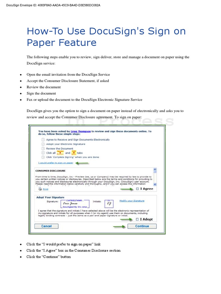 How To Use Docusign | PDF