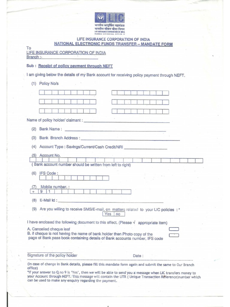 Neft Form | PDF