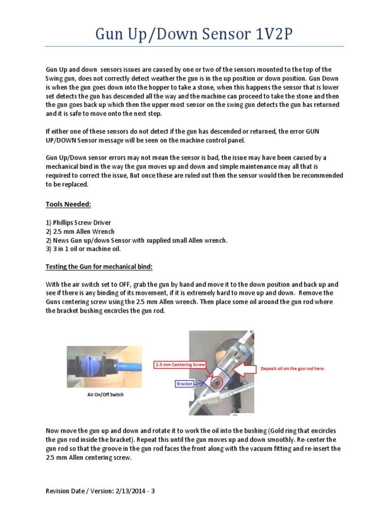 Gun Up Down Sensor 1V2P | PDF | Electrical Connector | Equipment