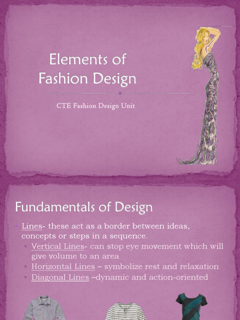 Elements of Fashion Design Basics | PDF | Shape | Clothing
