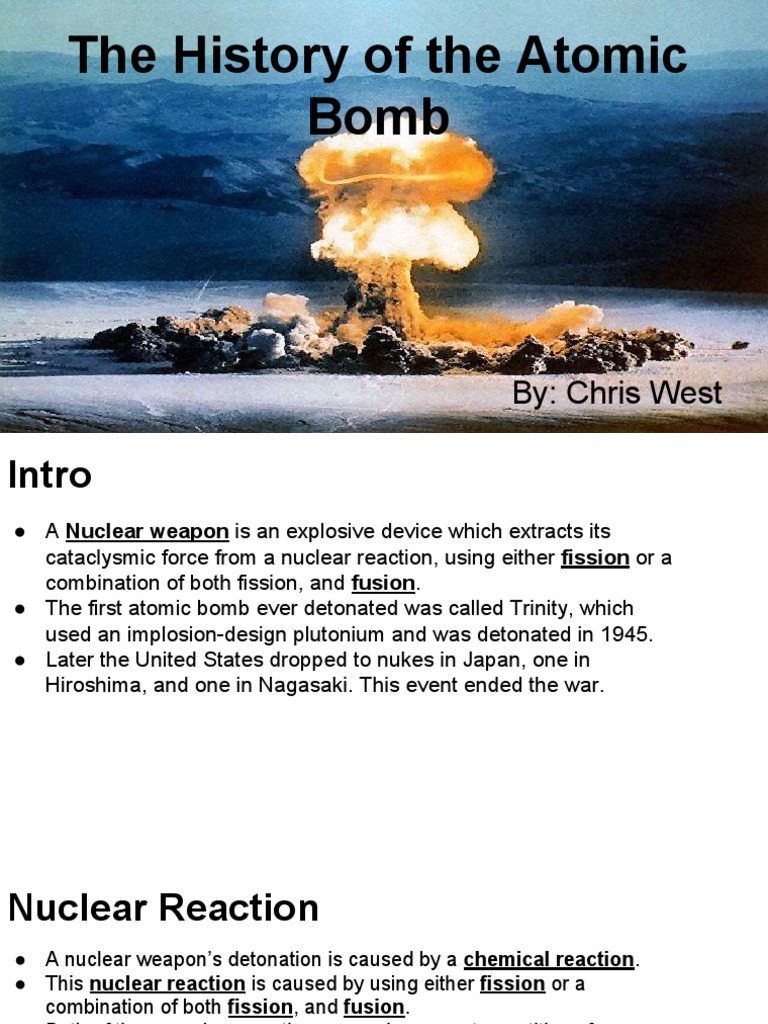 Nuclear Presentation 1 | PDF | Nuclear Fission | Nuclear Weapons