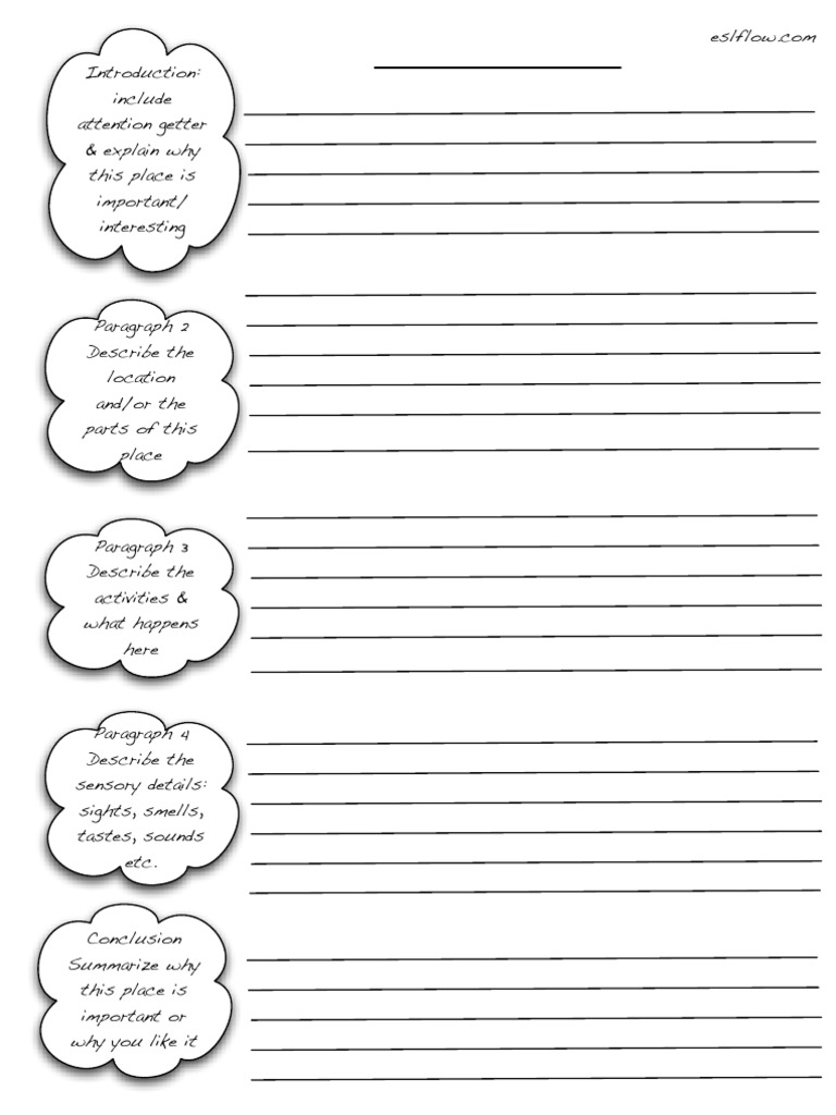 Descriptive Essay Format Template Character Description Writing 2027