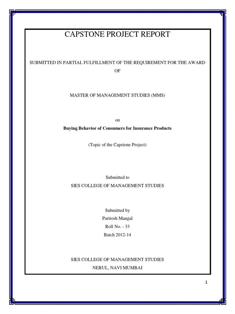Capstone Project - Paritosh Mangal | PDF | Insurance | Life Insurance