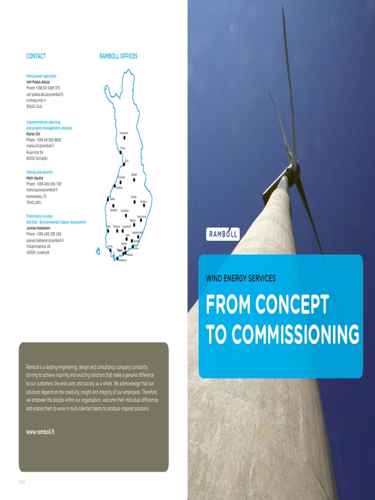 Ramboll Wind Energy | PDF | Environmental Impact Assessment | Wind Power