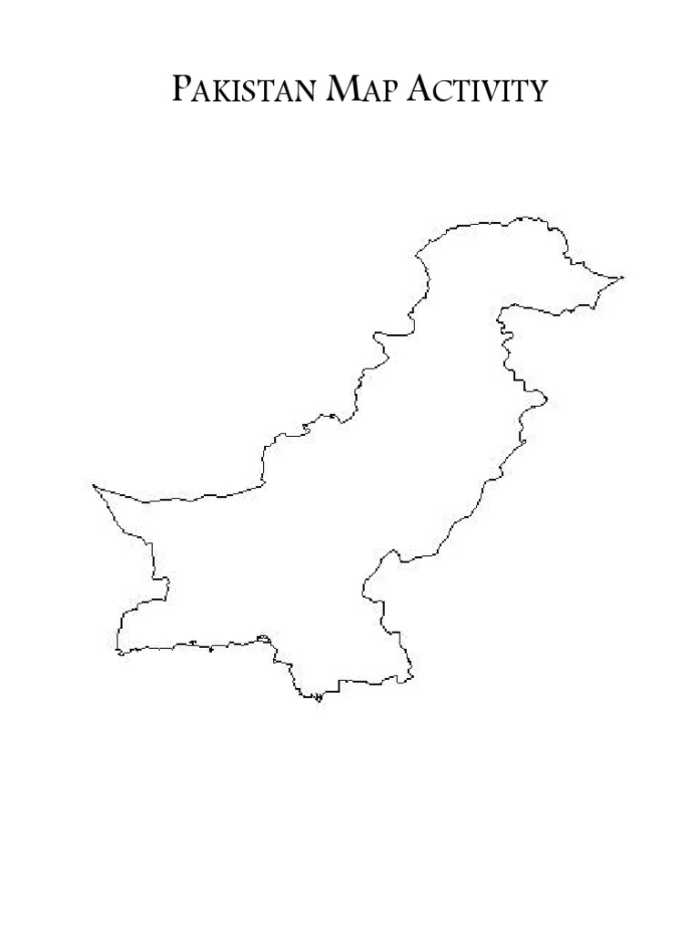 Pakistan Map Labeling Activity | PDF | Social Science