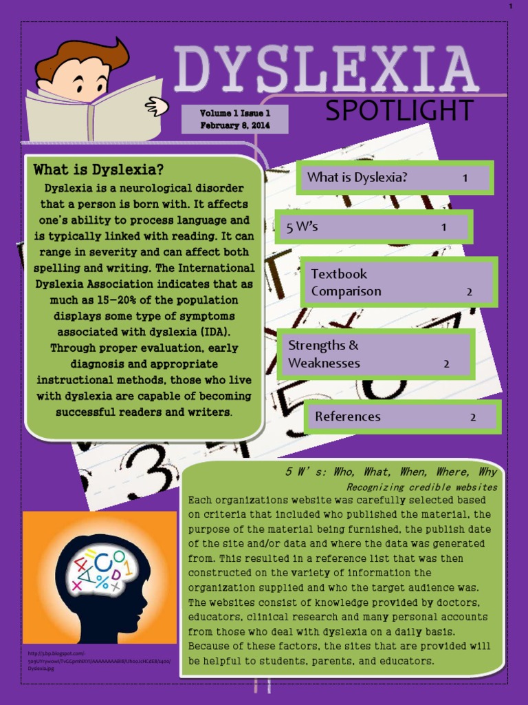 Class Newsletter | PDF | Dyslexia | Cognitive Science