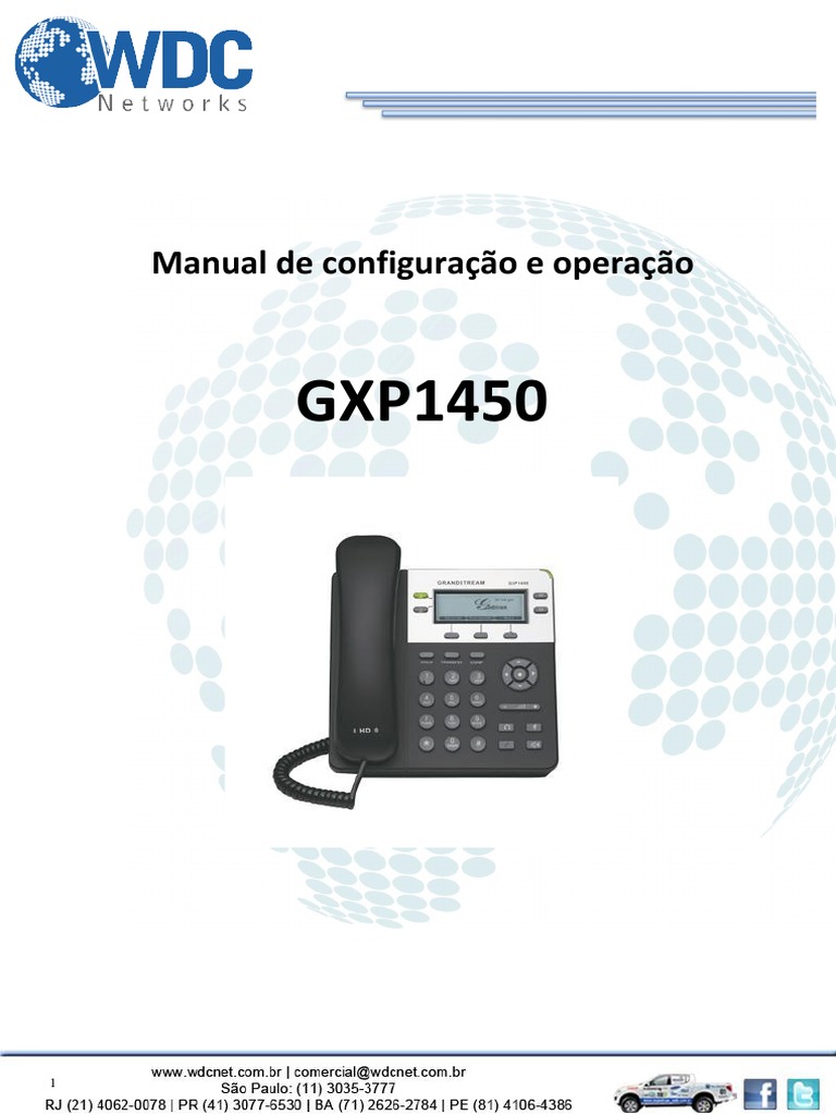 GXP1450 Configuração e Manutenção | PDF | Protocolo de início de sessão ...