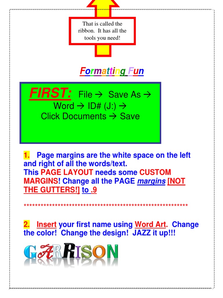 Formatting A Word Document | PDF | Latin Alphabet | Typography