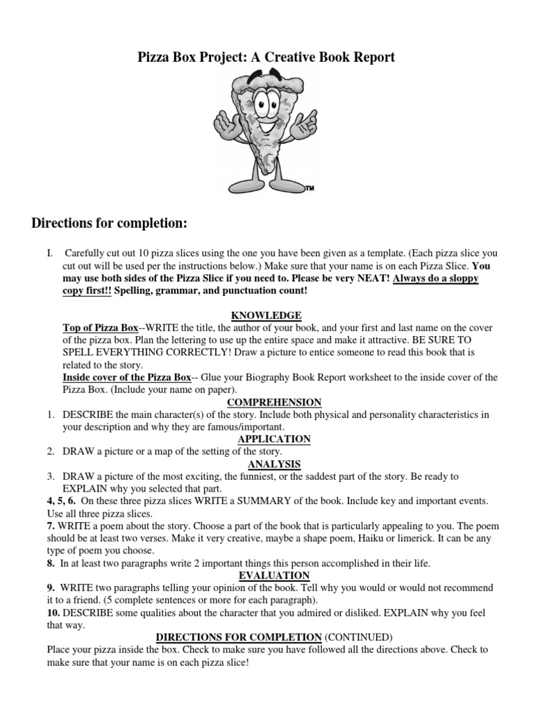 Pizza Box Project | PDF | Paragraph