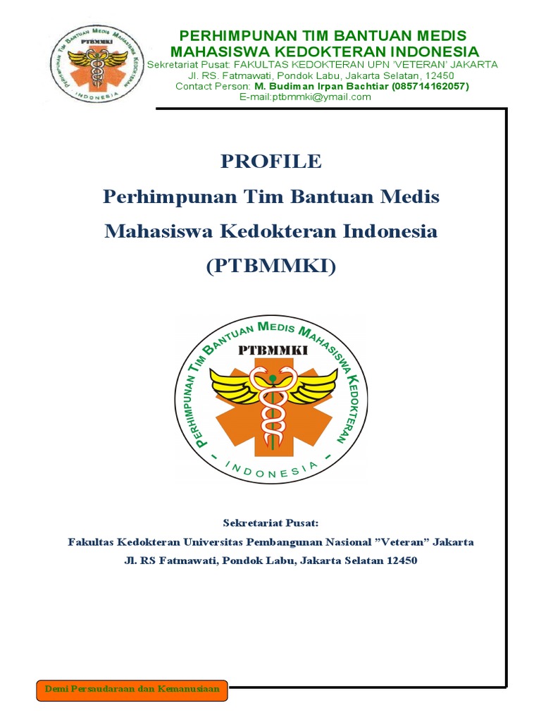 Profil PTBMMKI: Tim Medis Mahasiswa | PDF