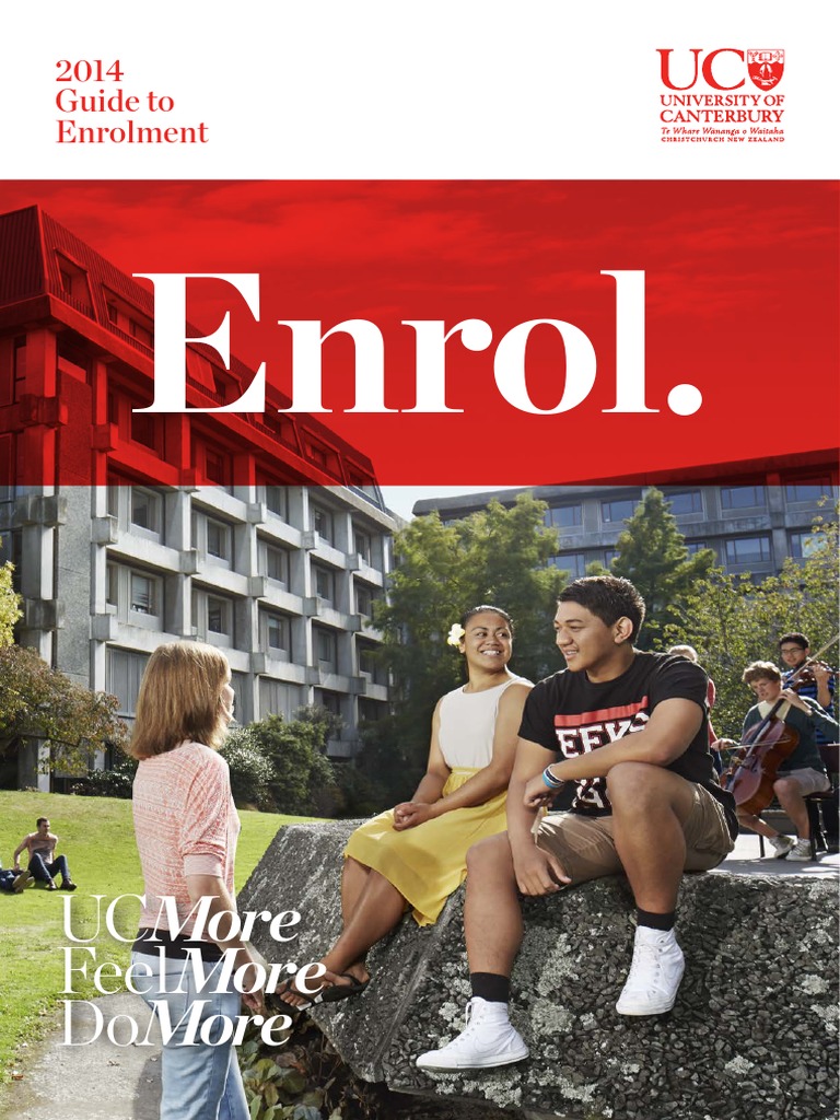 2014 University of Canterbury Enrolment Guide | PDF | University And ...