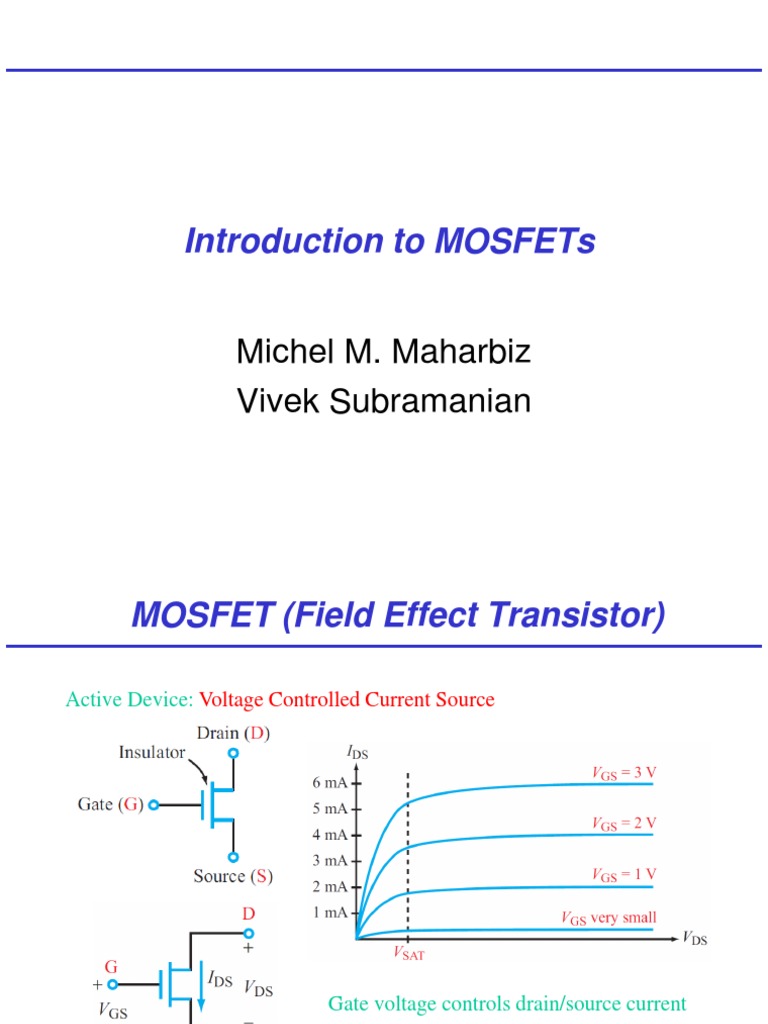 Introduction to MOSFETs and Logic Gates | PDF
