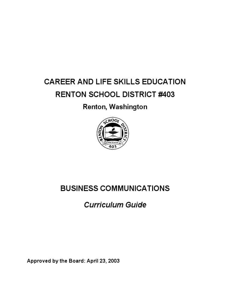 Career and Life Skills Education | PDF | Secondary School | Community