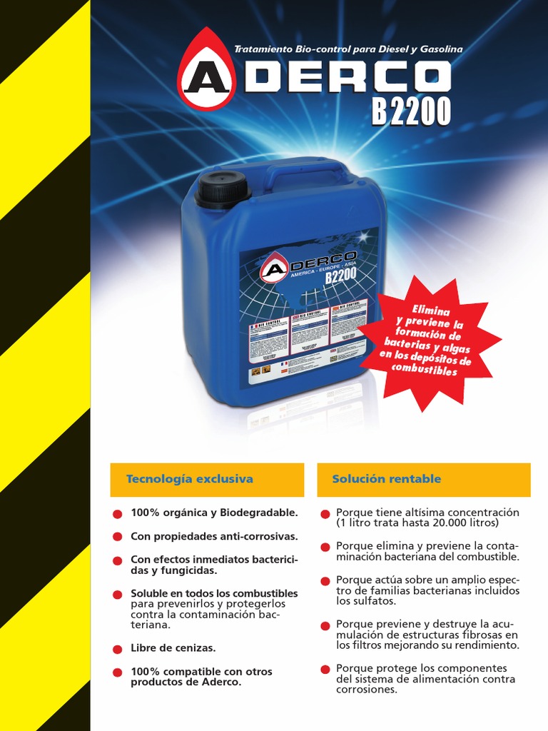 Aderco B2200 | PDF | Las bacterias | Contaminación
